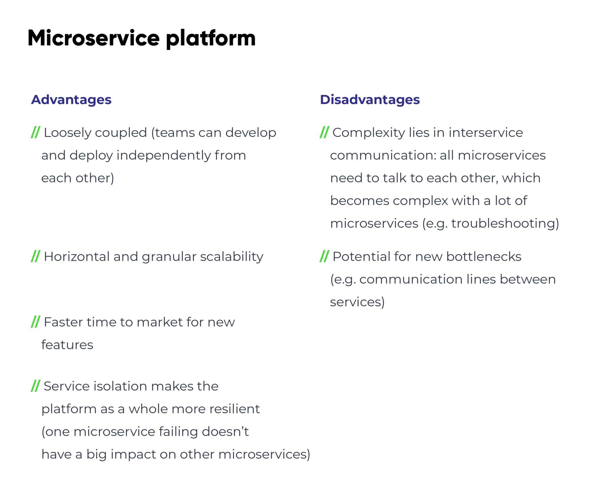 Microservice Platform Architecture: Monolith vs Microservices